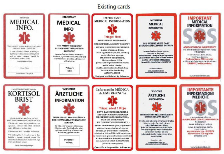 A Standardised European Emergency Card for Patients with Adrenal ...